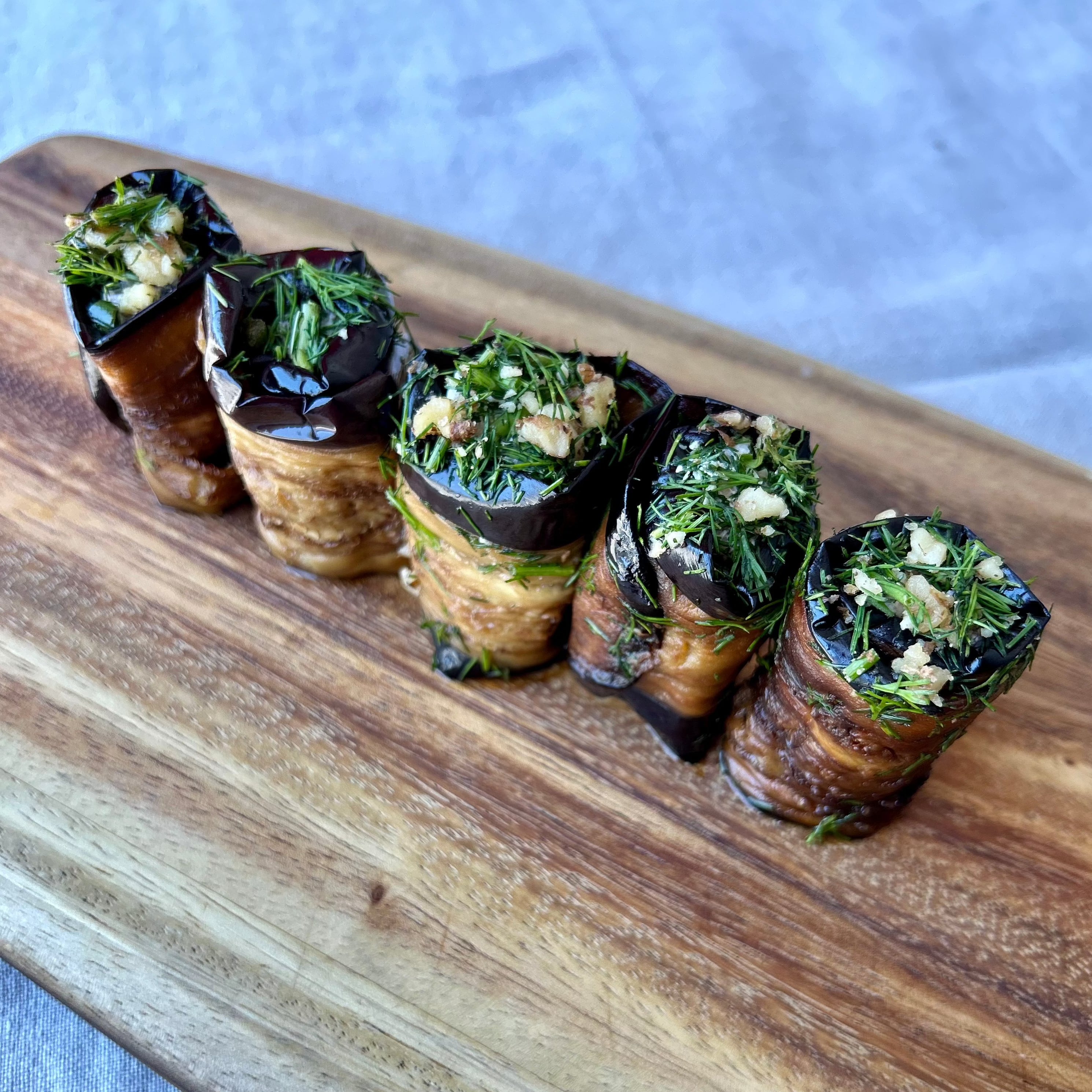 Grilled Aubergine Roll (GF) – Haute Chefs LA